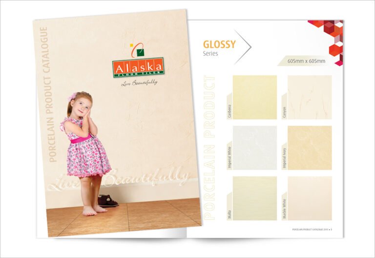 Alaska Tiles Catalogue Design by AdVoice Inc.